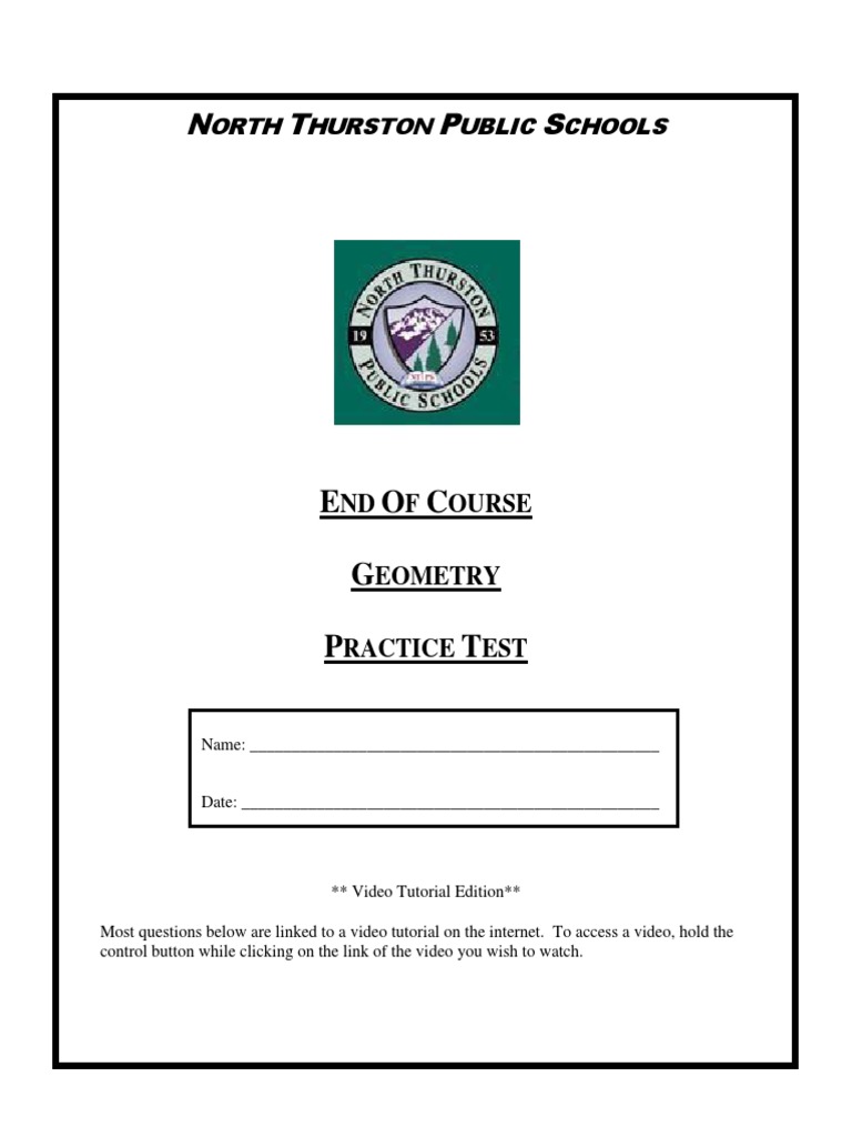 Geometry EOC Review Key | PDF