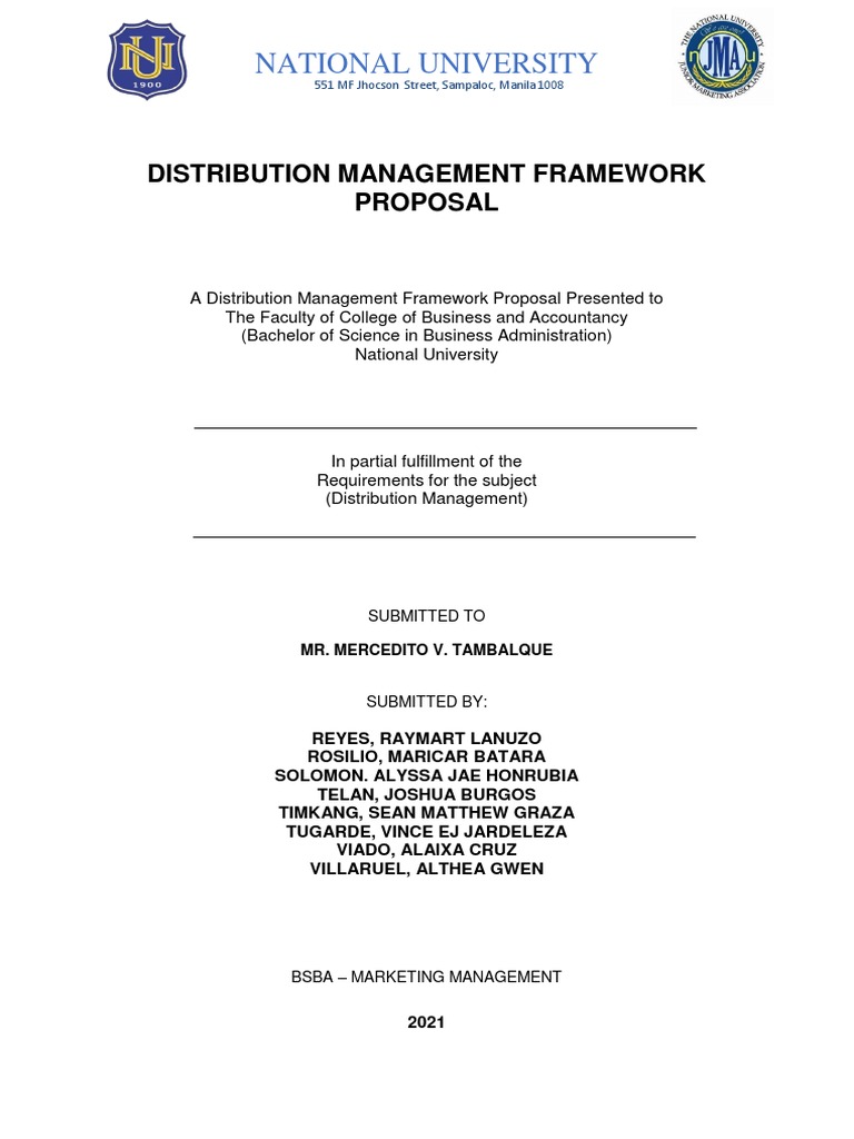 Group-5 Dunkin Distribution Management Proposal | PDF