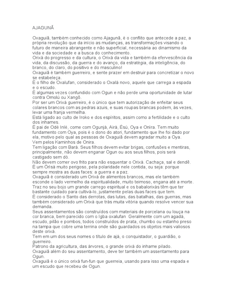 AJAGUNÃ | PDF