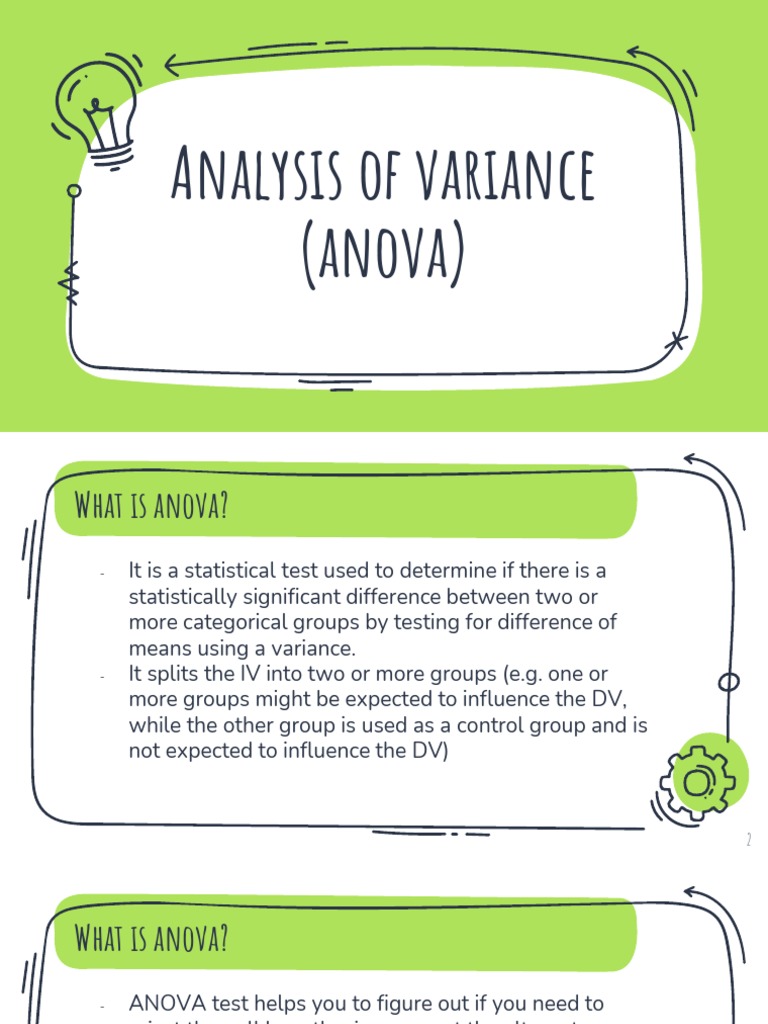 Anova | PDF | Analysis Of Variance | Statistics