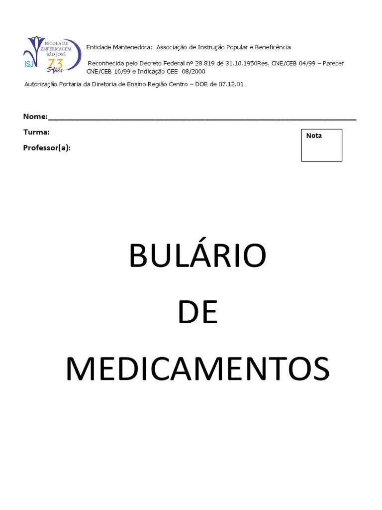 CAPA-Bulário 2021 | PDF