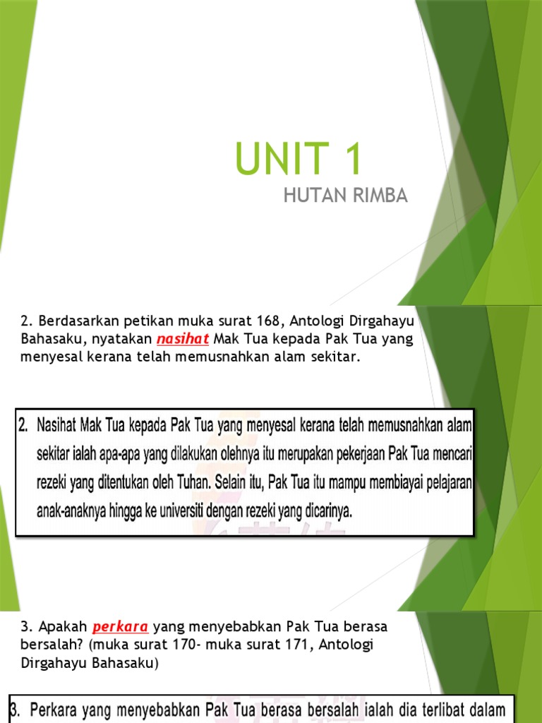 Unit 1-Hutan Rimba | PDF