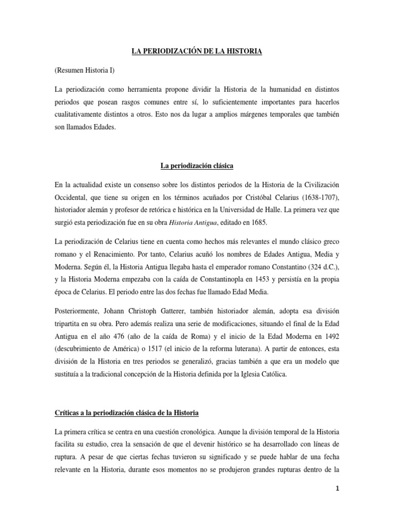 La Periodización de La Historia | PDF | Sociedad | Karl Marx