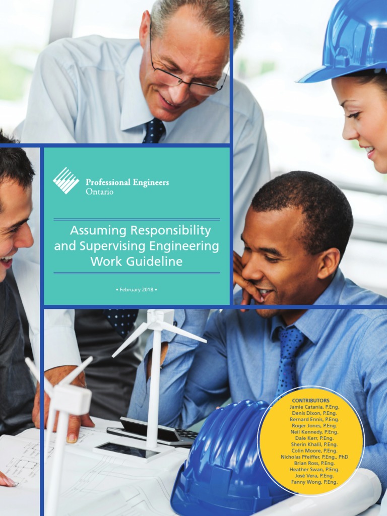Assuming Responsibility and Supervising Engineering Work Guideline | Download Free PDF ...