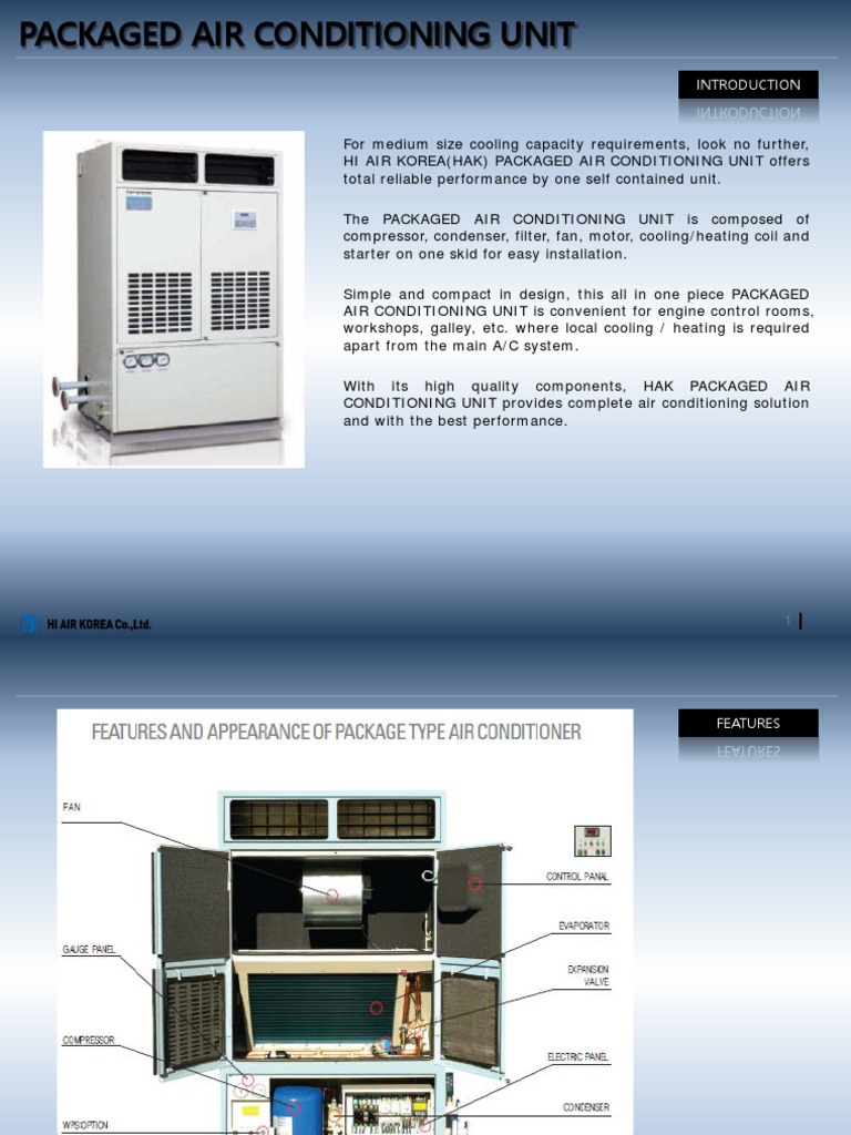 Offshore - Packaged Air Conditioning Unit | PDF | Air Conditioning ...