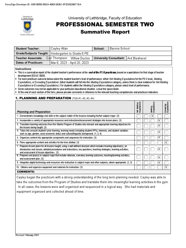 ps2 Summative Report | PDF | Educational Assessment | Teachers