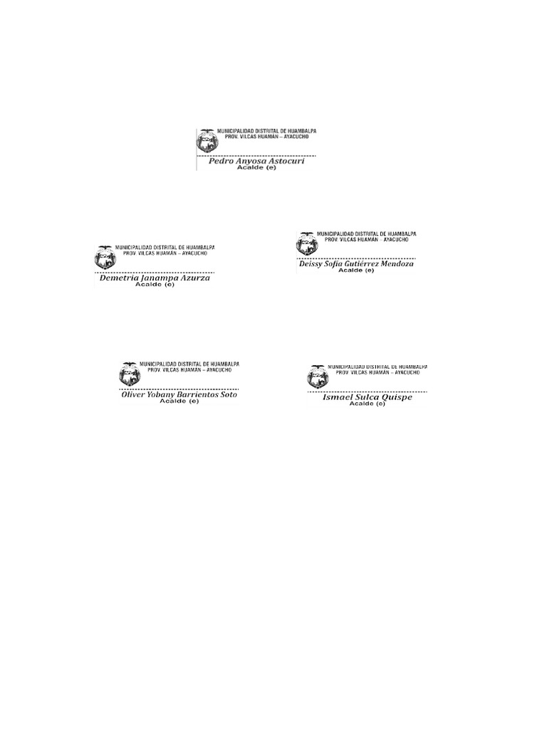 Sellos Encargados Alcaldes | PDF