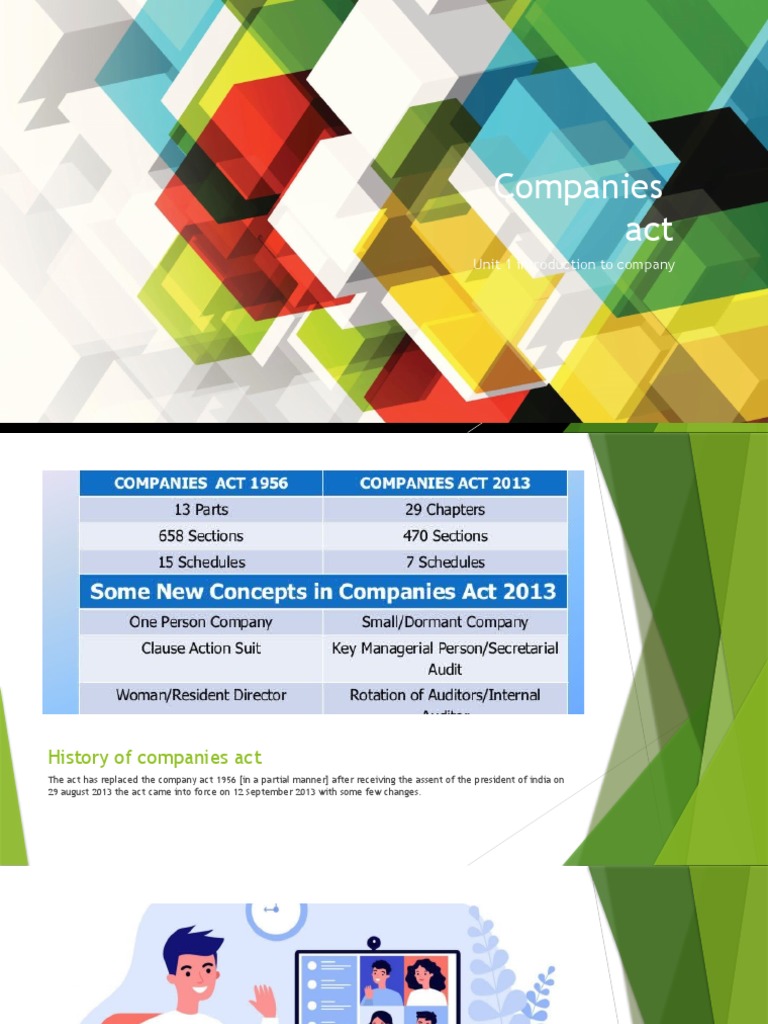 Companies Act: Unit 1 Introduction To Company | PDF | Companies ...