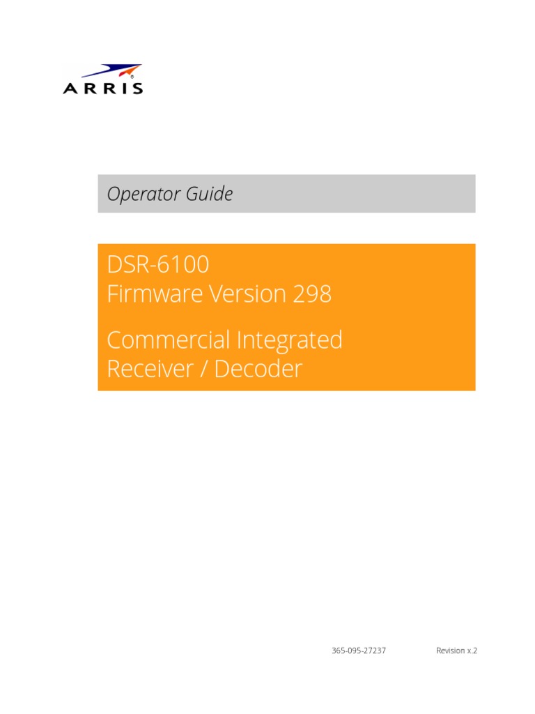 User Guide Dsr-6100 | PDF
