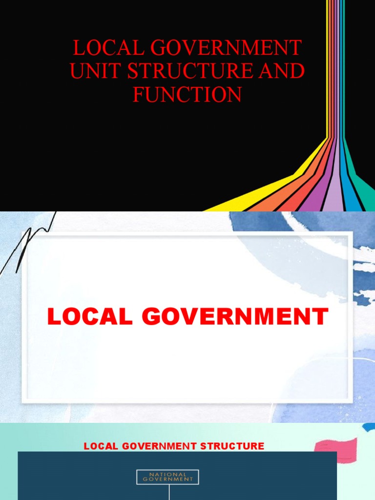 Local Government Unit Structure and Function | PDF | Government ...