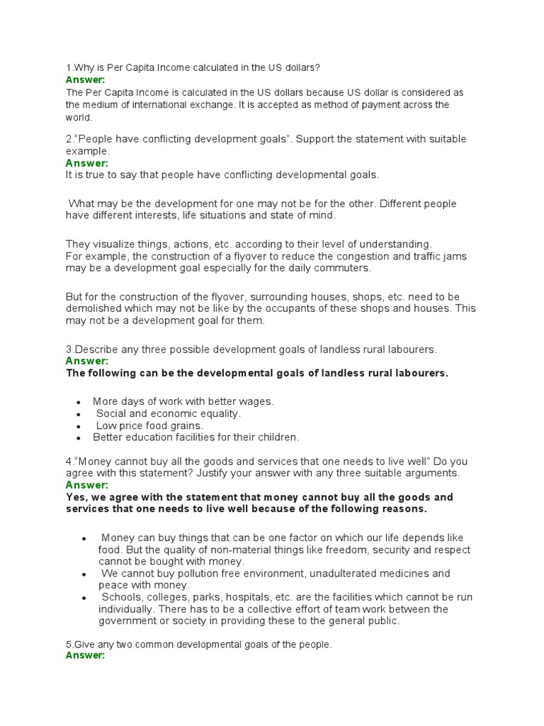 Conflicting Development Goals Explained | PDF