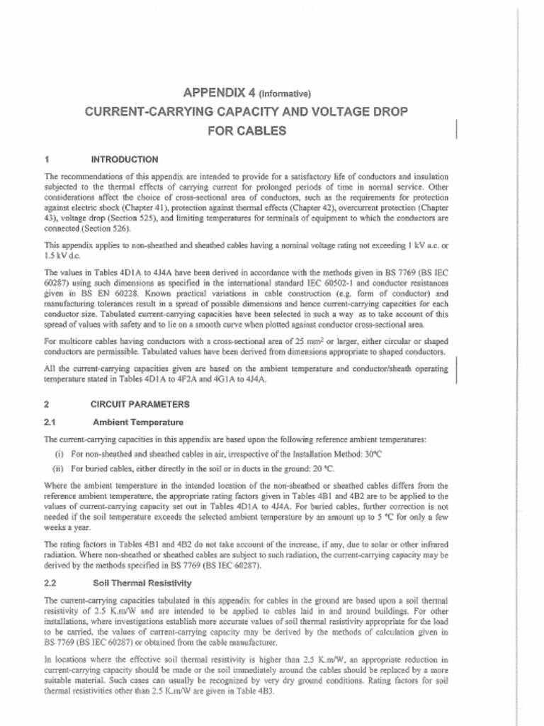 BS7671-2008 Appendix 4 | PDF