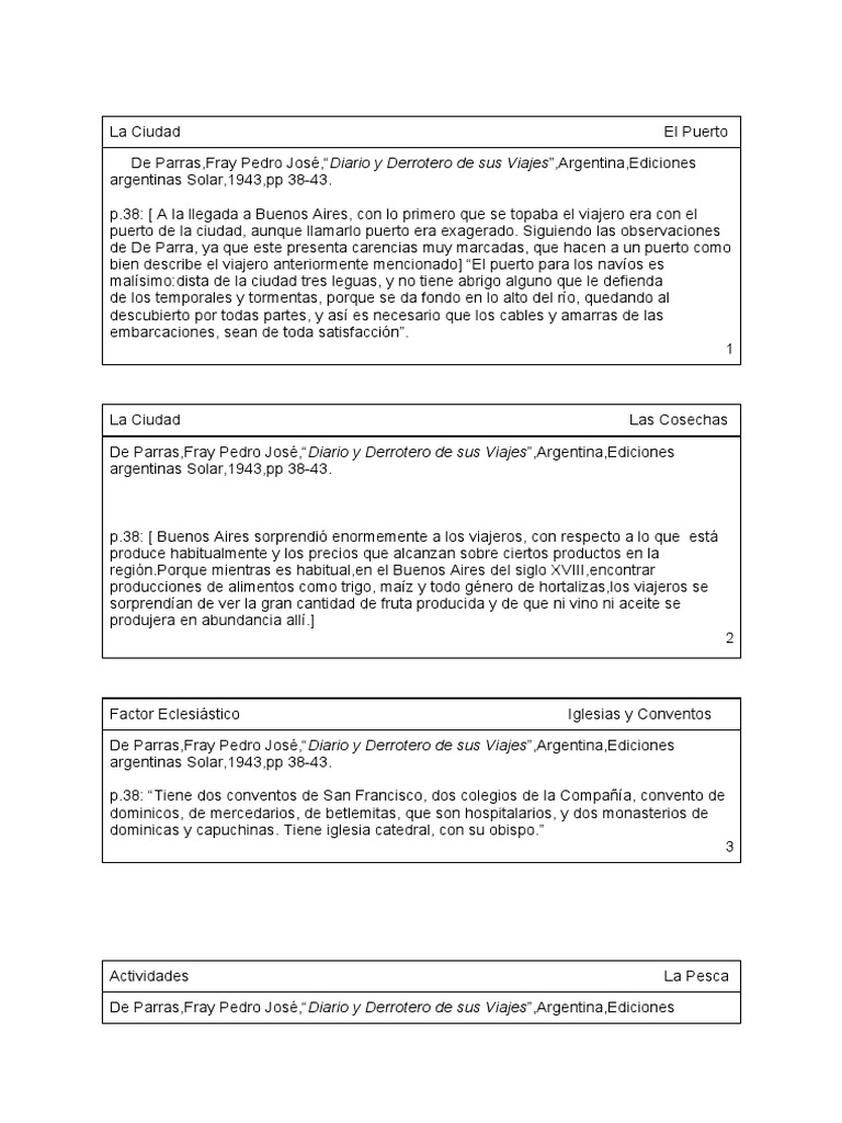 Fichas Seminario de América - de Parras | PDF