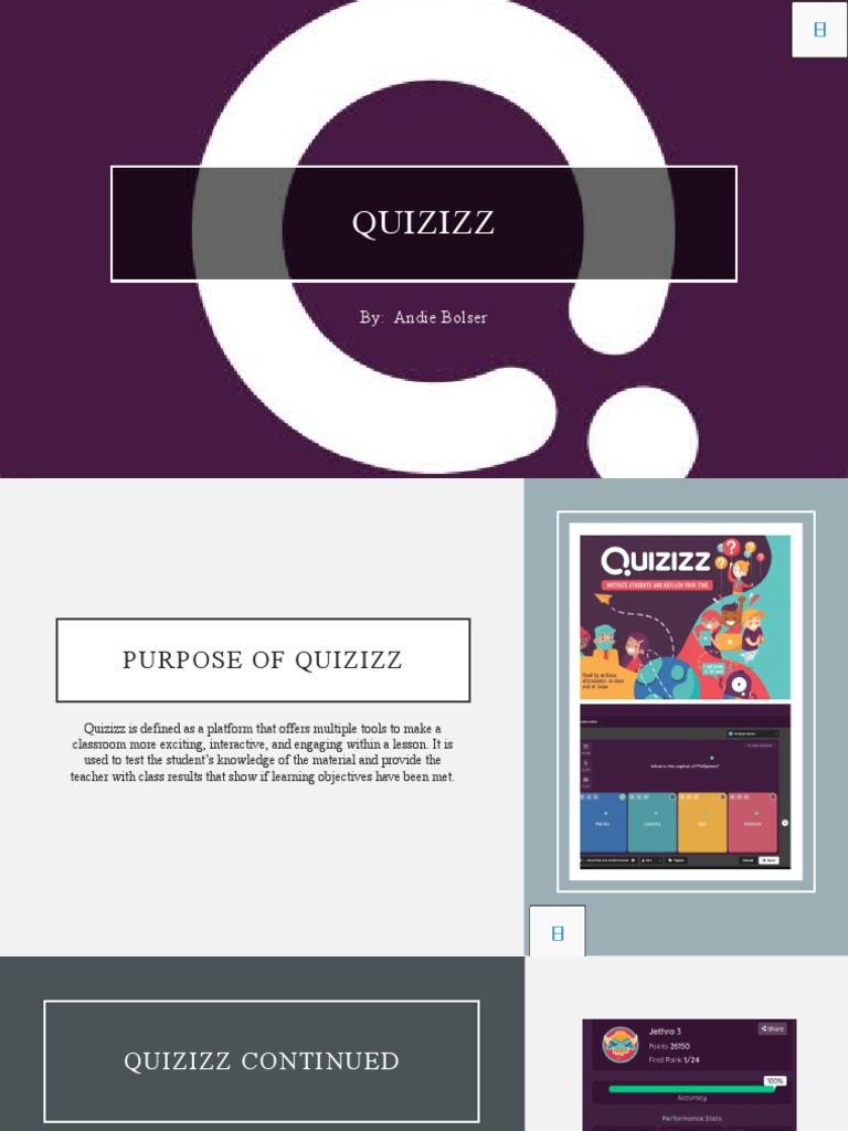 Quizizz Presentation | PDF