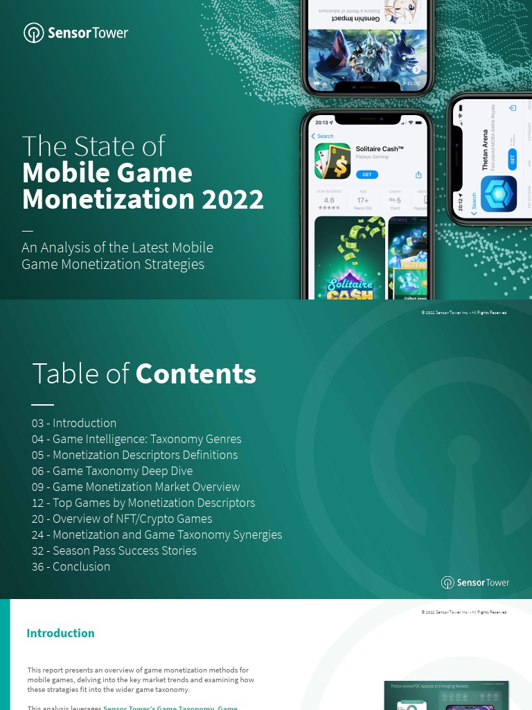 ST State of Mobile Game Monetization 2022 | PDF
