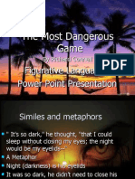 Figurative Language in "The Most Dangerous Game" | PDF