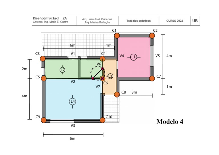 Esquema Estructural de Vivienda | PDF
