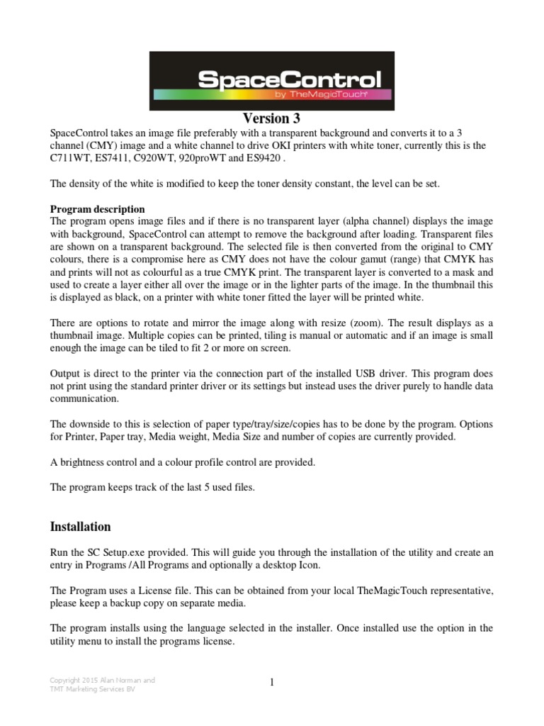 SpaceControl Guide V3 | PDF | Graphic Design | Computer Graphics