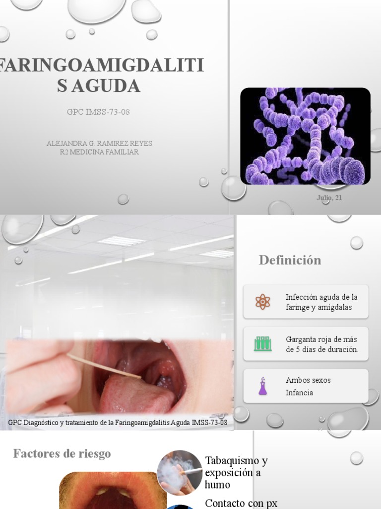 Faringoamigdaliti S Aguda: GPC IMSS-73-08 | PDF | Medicina ...