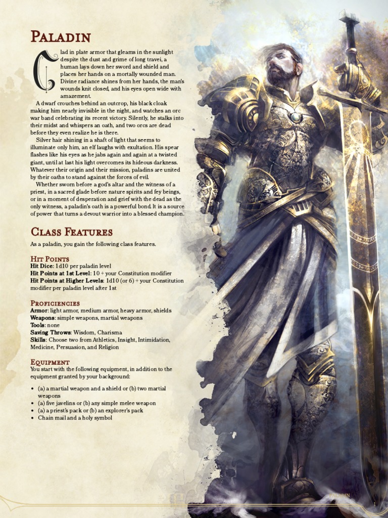 TDC Paladin 5e | PDF