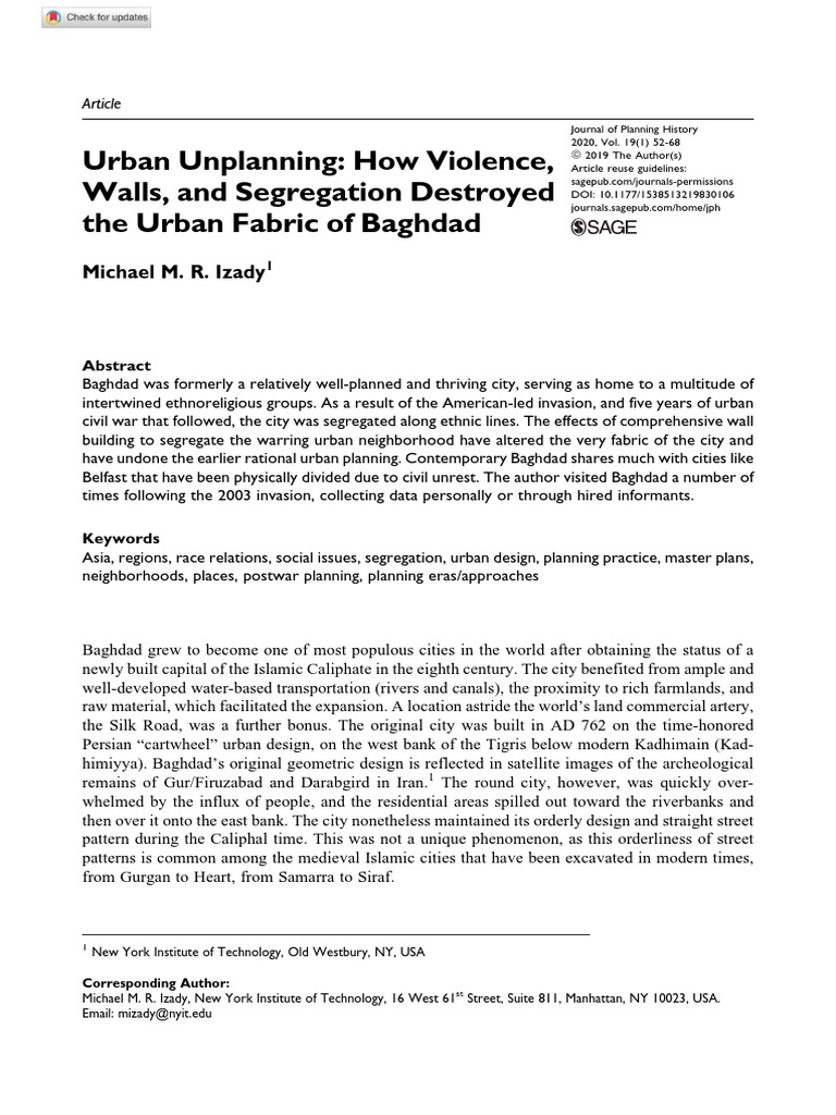 Urban Unplanning - How Violence, Walls, and Segregation Destroyed The ...