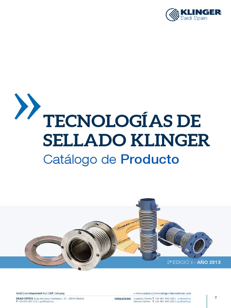 Juntas Espirometalicas KLINGER | PDF