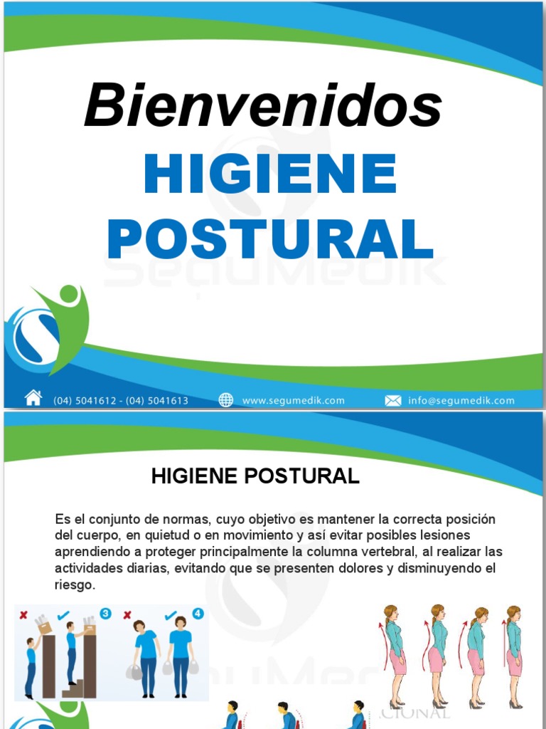 Higiene Postural | PDF | Dolor lumbar | Epidemiología