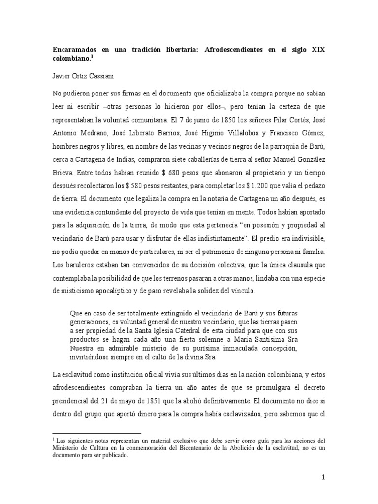 Encaramados en Una Tradición Libertaria - Javier Ortiz Cassiani | PDF ...