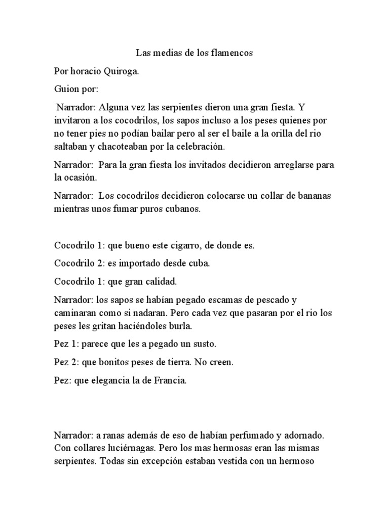 Las Medias de Los Flamencos-1 | PDF | Serpiente