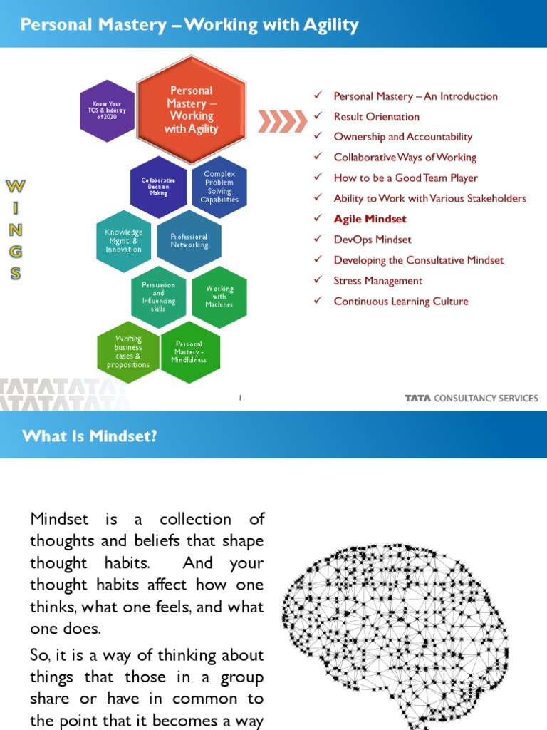 Personal Mastery - Working With Agility | PDF | Mindset | Thought