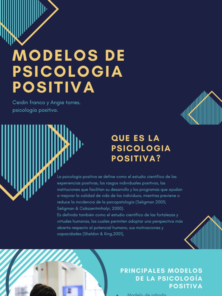 Modelos Psicología Positiva | PDF | Bienestar | Sicología