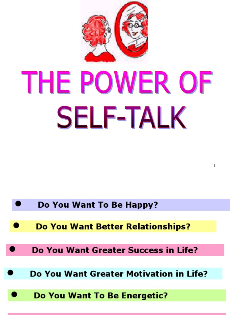 Self Talk | PDF | Behavioural Sciences | Psychology