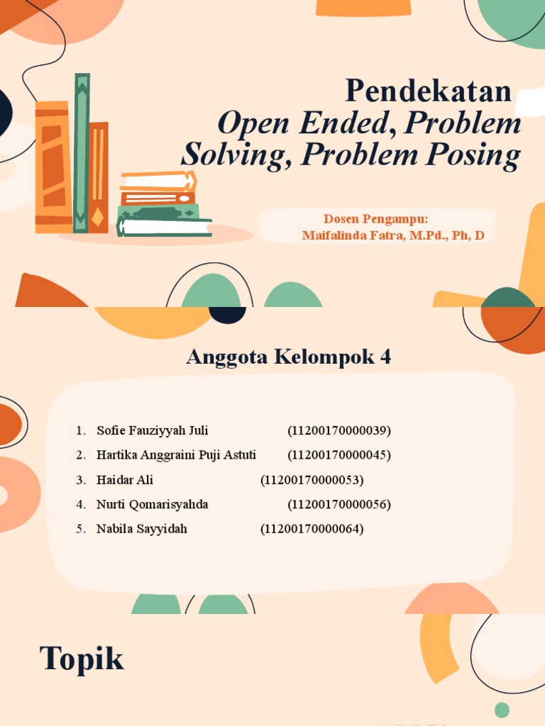 Open Ended, Problem Solving, Problem Posing: Pendekatan | PDF