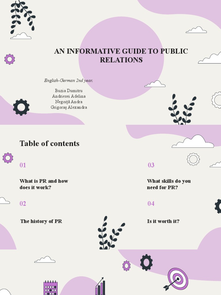 An Informative Guide to PR | PDF | Public Relations | Brand