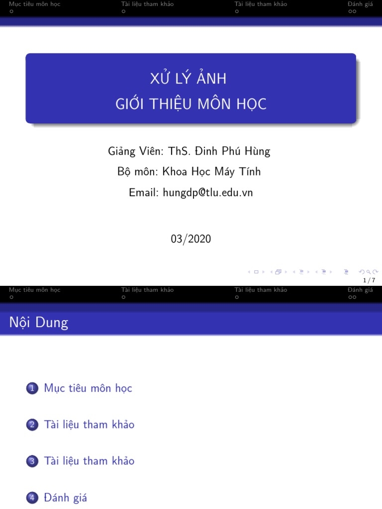 BG Xu Ly Anh | PDF
