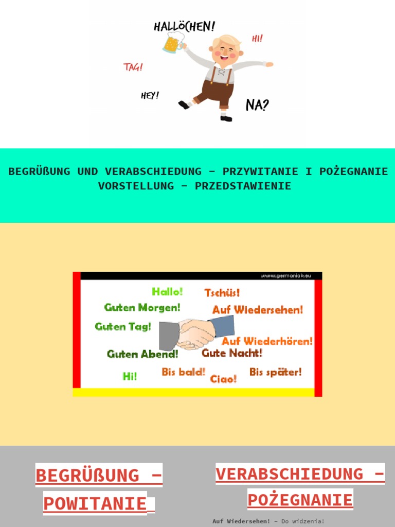 Begrüßung und Verabschiedung. Vorstellung | PDF