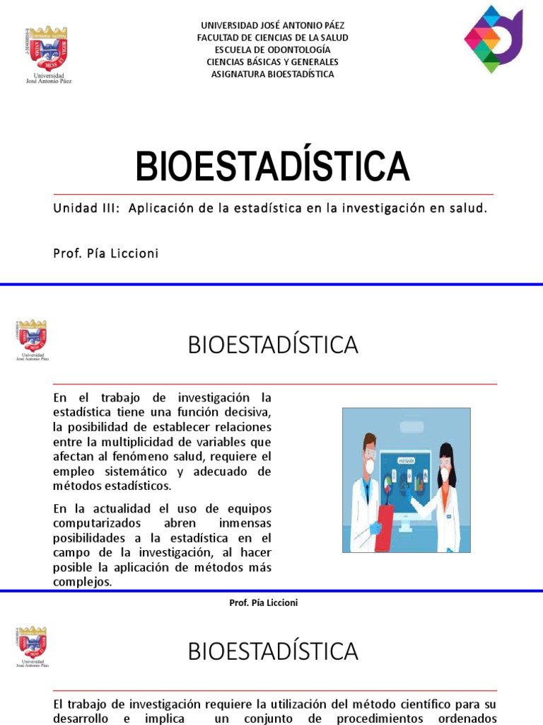 7 Clase de Bioestadistica | PDF | Estadísticas | Teoría 7 Clase de Bioestadistica | PDF | Estadísticas | Teoría
