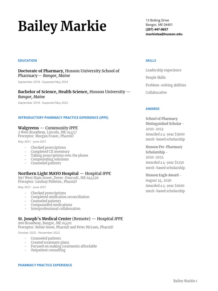 Official CV | PDF | Pharmacy | Medical Prescription