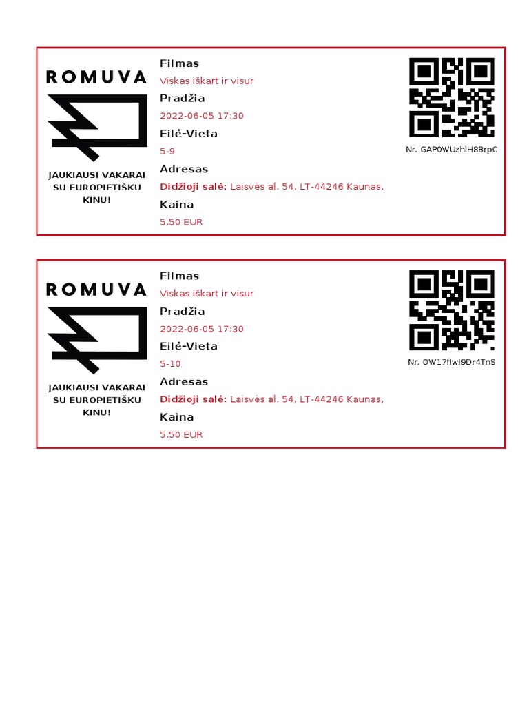 Romuva Bilietai | PDF