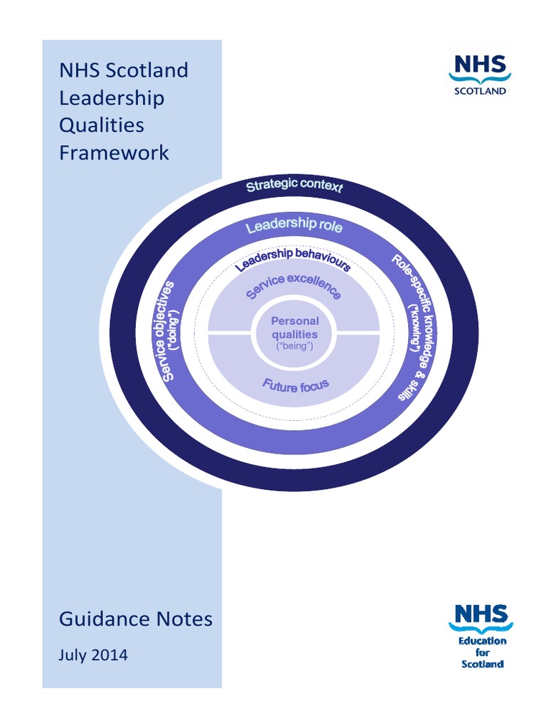 NHS Scotland Leadership Qualities Framework | PDF | Leadership | Governance