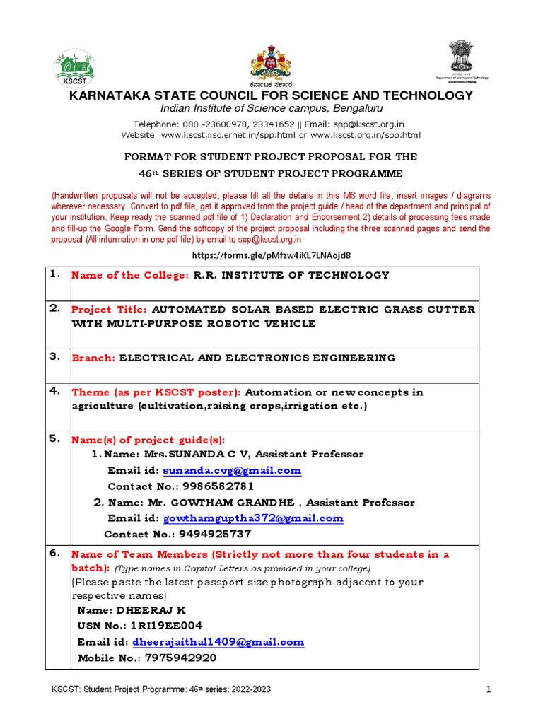Karnataka State Council For Science and Technology: Indian Institute of ...