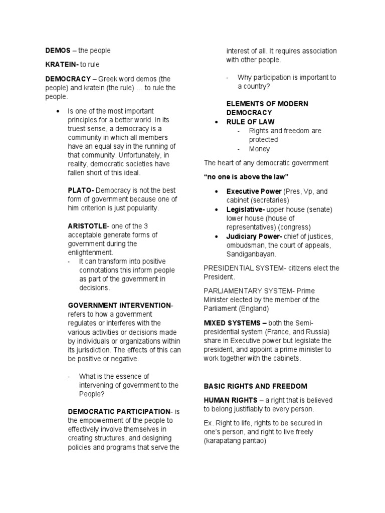 Understanding the Foundations of Modern Democracy: A Comprehensive ...