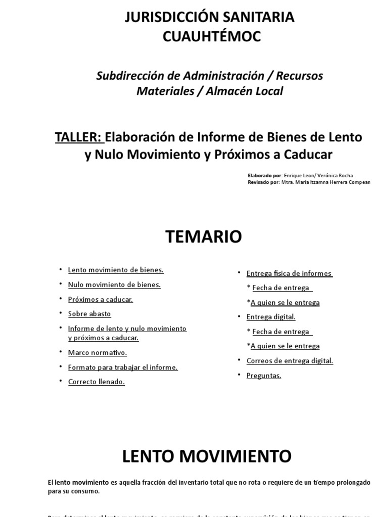 Informe de Bienes Próximos a Caducar | PDF | Farmacia | Medicamentos ...