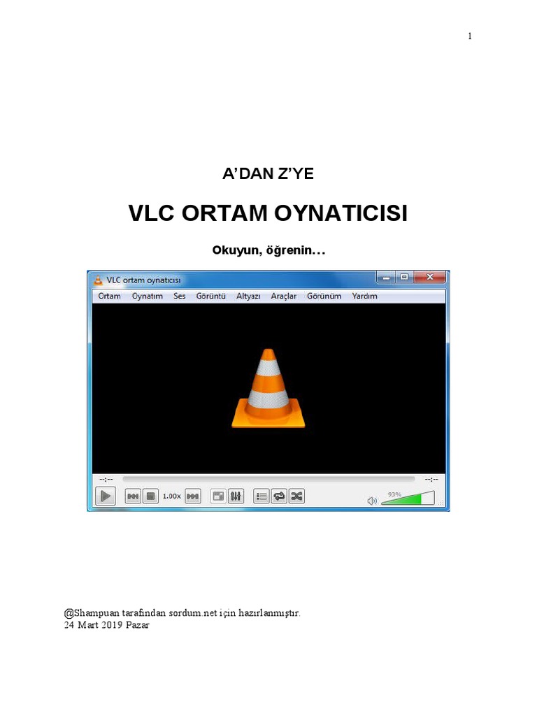 VLC Ortam Oynaticisi: A'Dan Z'Ye | PDF