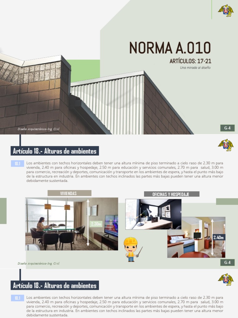 NORMA A.010 Art 18 | PDF