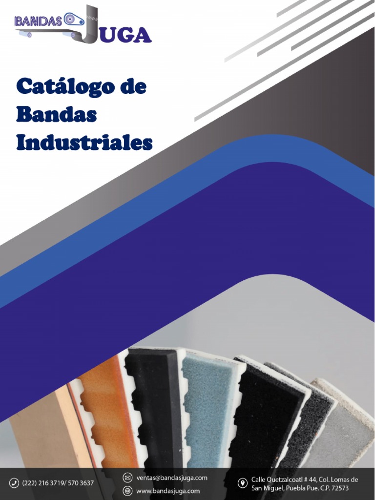 Catálogo de Bandas Industriales: Compañía Desarrolladora de Bandas Juga, S.A de C.V | PDF ...