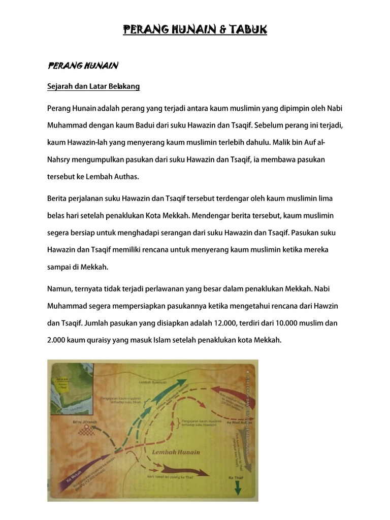 Perang Hunain & Tabuk | PDF