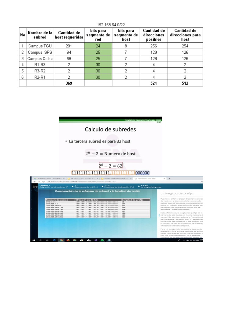 Ejercicio VLSM #1 - Calculo de Subredes - 1 | PDF | Poco | Byte