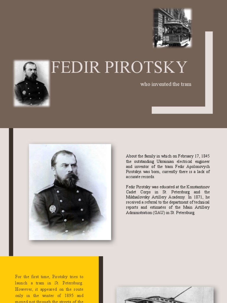 Fedir Pirotsky: Who Invented The Tram | PDF | Travel