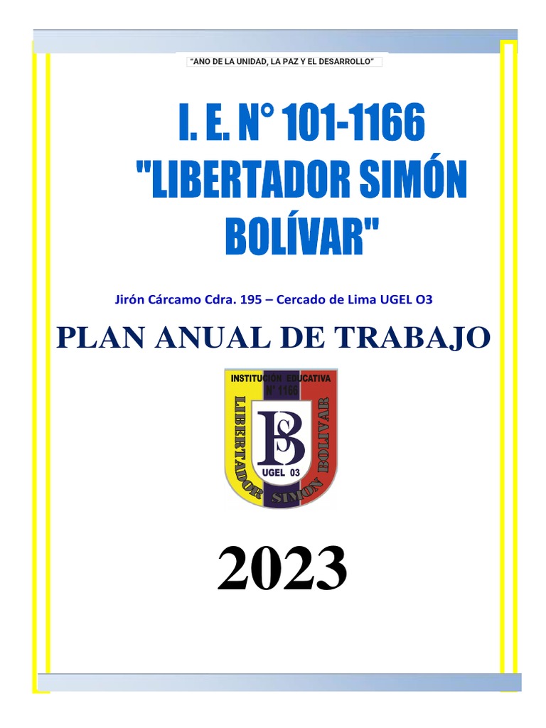 Plan Anual de Trabajo LSB-2023 Ccesa007 | PDF | Constructivismo (filosofía de la educación ...